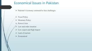 Economical institution and_issues_of_pakistan | PPTX