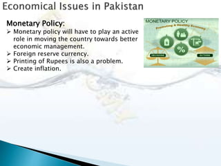 Economical Issues in Pakistan | PPTX