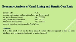 Economic Analysis of Canal Lining and Benefit Cost Ratio.pdf