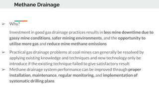 Economic analysis of methane drainage from underground coal mines in ...