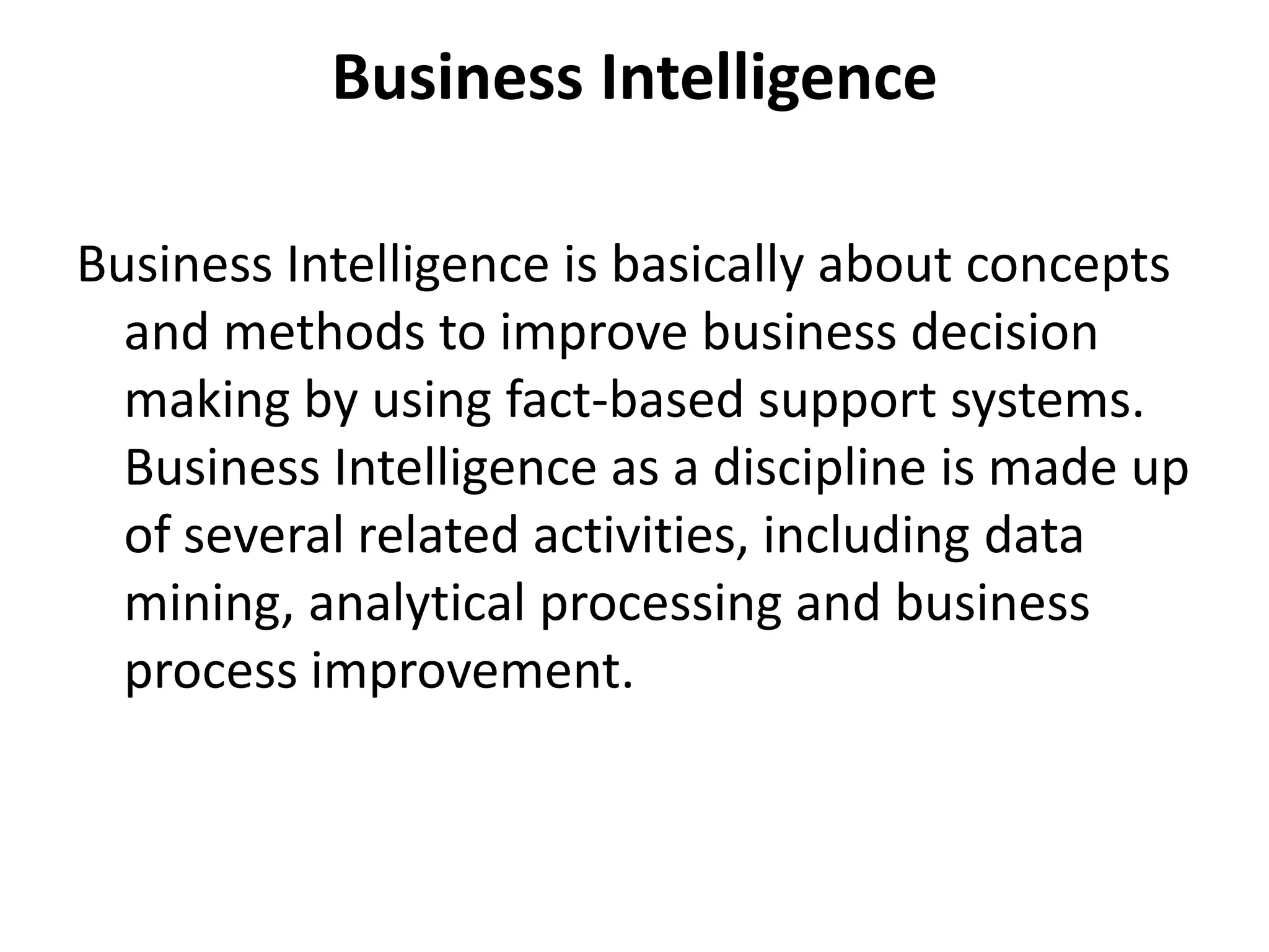 Economic and business intelligence | PPTX