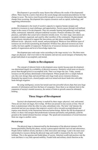 Economic and Social Indicators of Development | DOCX