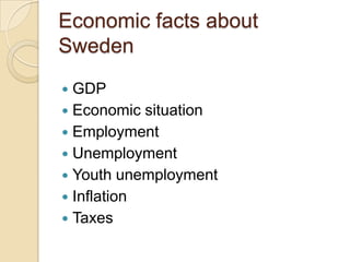 Economic and social situation in Sweden | PPT