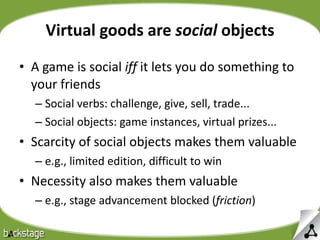 Economic Approach to Social Game Design | PPT