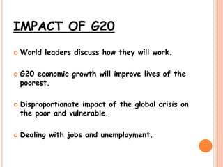 Economic Aspect G20 | PPS
