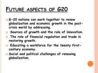 Economic Aspect G20 | PPS