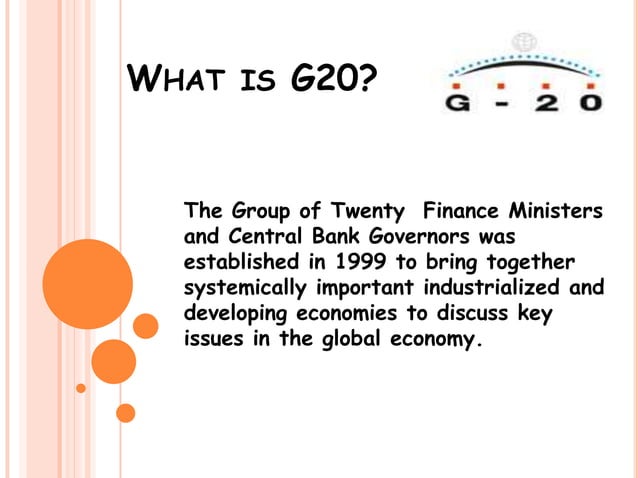 Economic Aspect G20 | PPT