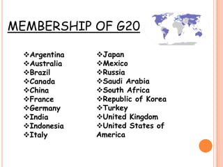 Economic Aspect G20 | PPS