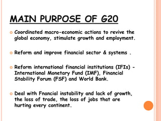 Economic Aspect G20 | PPS