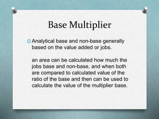 Economic base theory | PPTX