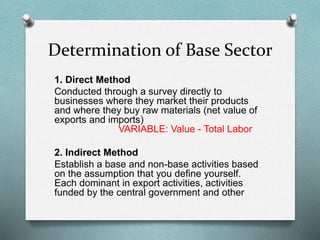 Economic base theory | PPTX