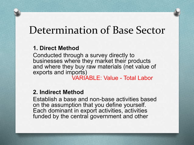 Economic base theory | PPTX