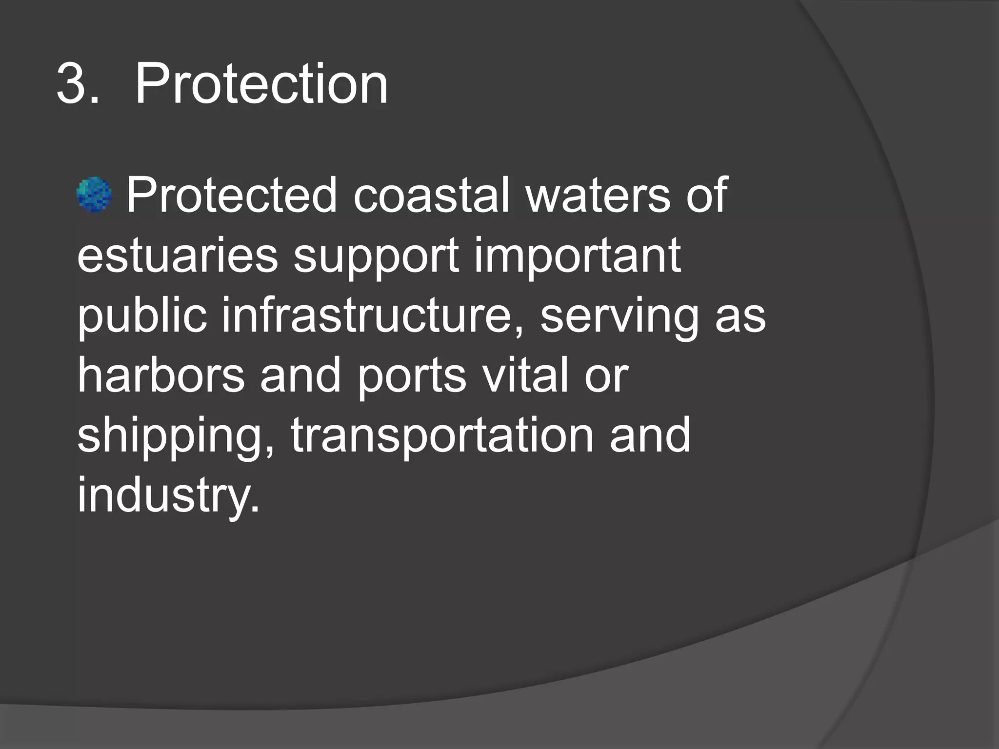 Economic benifits of estuary system | PPTX
