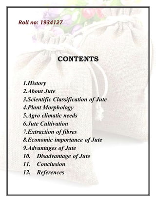 Extraction of fibre of Jute | DOCX