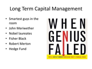 Economic Bubbles, Crises, and Crashes | PPTX