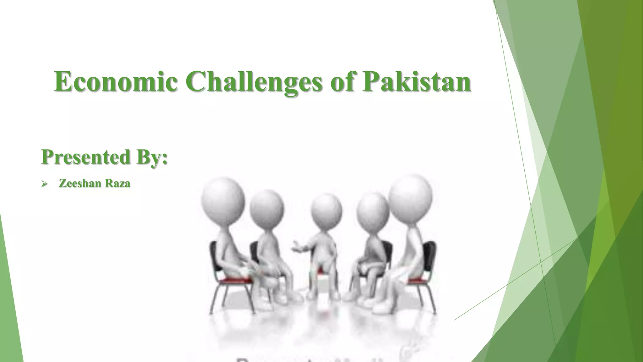 Economy of Pakistan and Challenges by Zeeshan Raza | PPTX