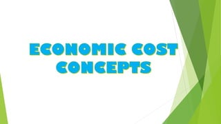 Economic cost concepts | PPTX