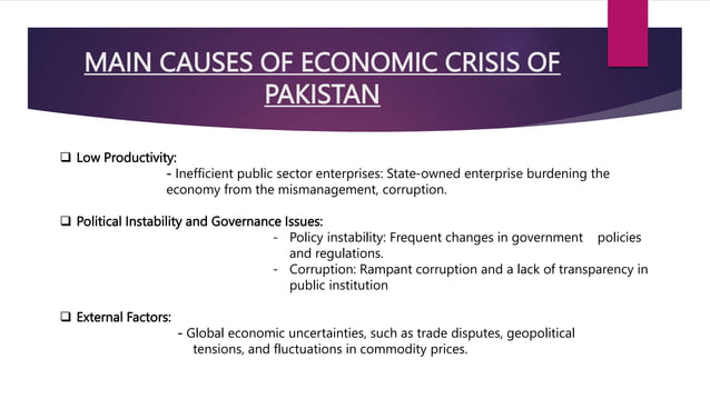 Economic Crises of Pakistan,sheikh.pptx | Currencies | Economy