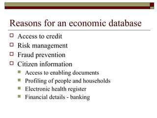 Economic database of Namibia | PPT