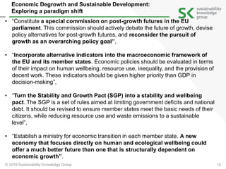 Economic Degrowth and Sustainable Development: Exploring a paradigm ...
