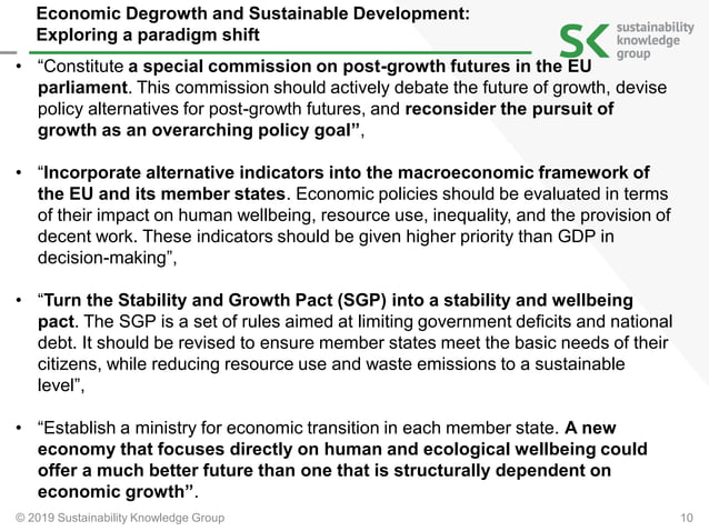 Economic Degrowth and Sustainable Development: Exploring a paradigm ...