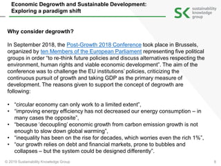 Economic Degrowth and Sustainable Development: Exploring a paradigm ...