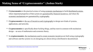Economic Design in Cryptoeconomics_Overview | PDF