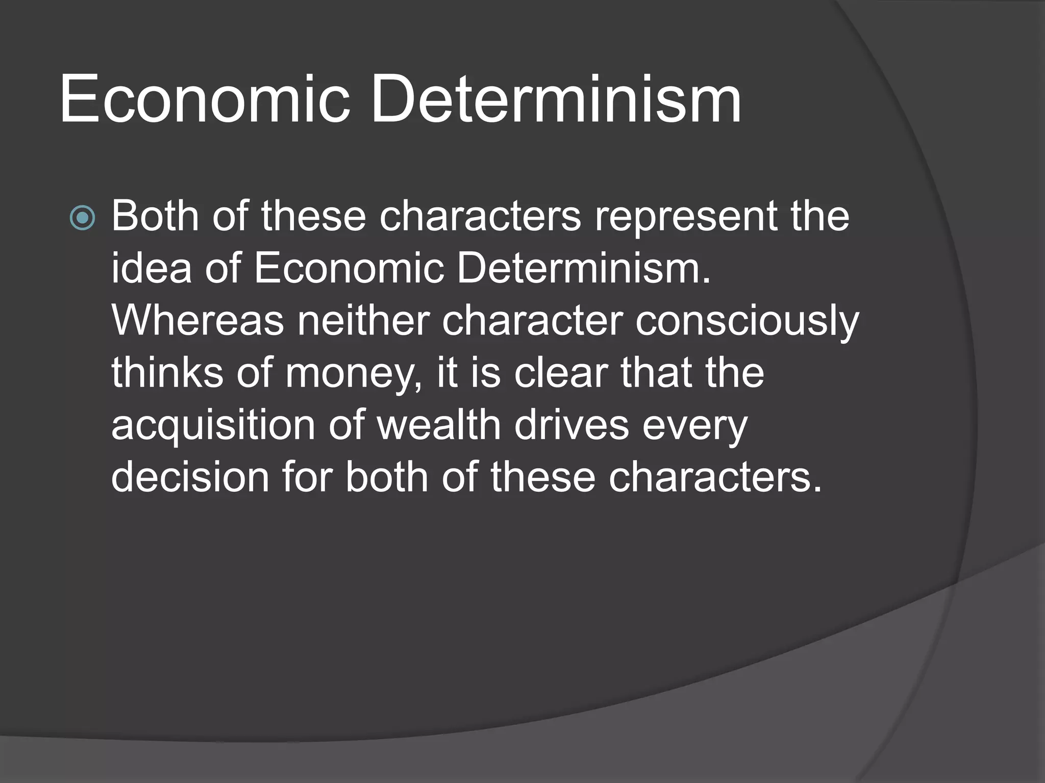Economic determinism in heart of darkness | PPTX