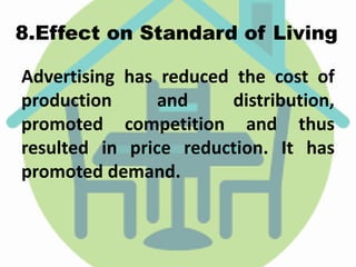 Role of Advertising in Economic Development of India | PPTX