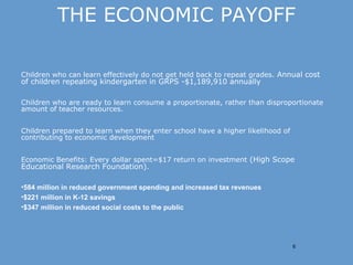Economic Development and Early Childhood Education | PPT