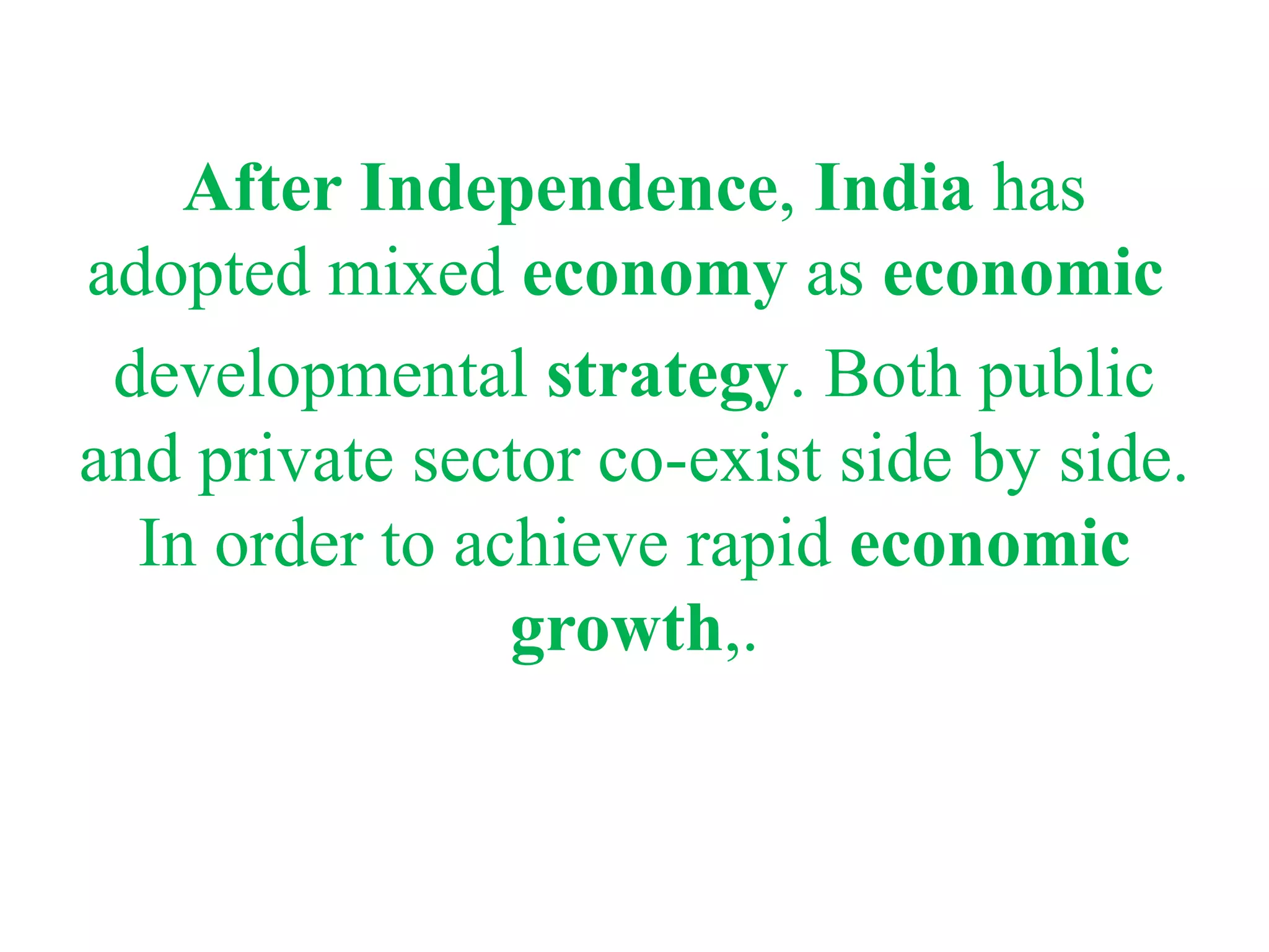 Economic development and political change after independence | PDF