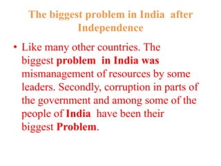 Economic development and political change after independence | PDF