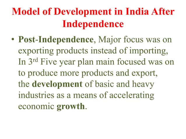 Economic development and political change after independence | PDF