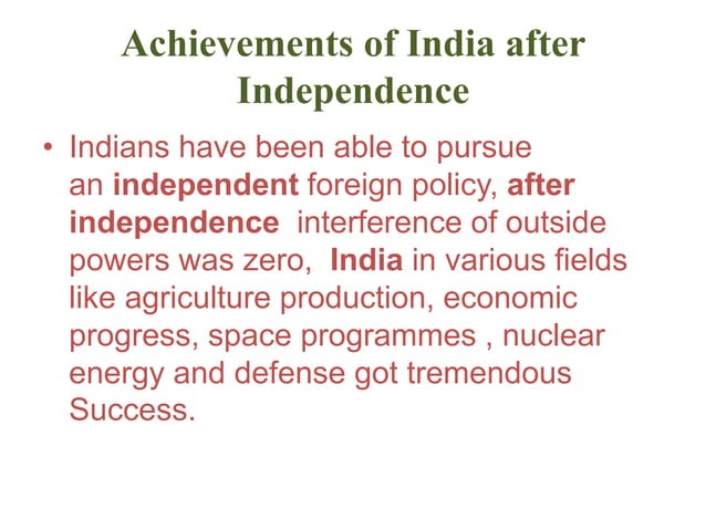 Economic development and political change after independence | PDF