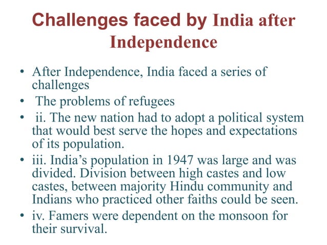 Economic development and political change after independence | PDF