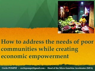 Meeting with a Social Entrepreneur: How to address the needs of poor ...