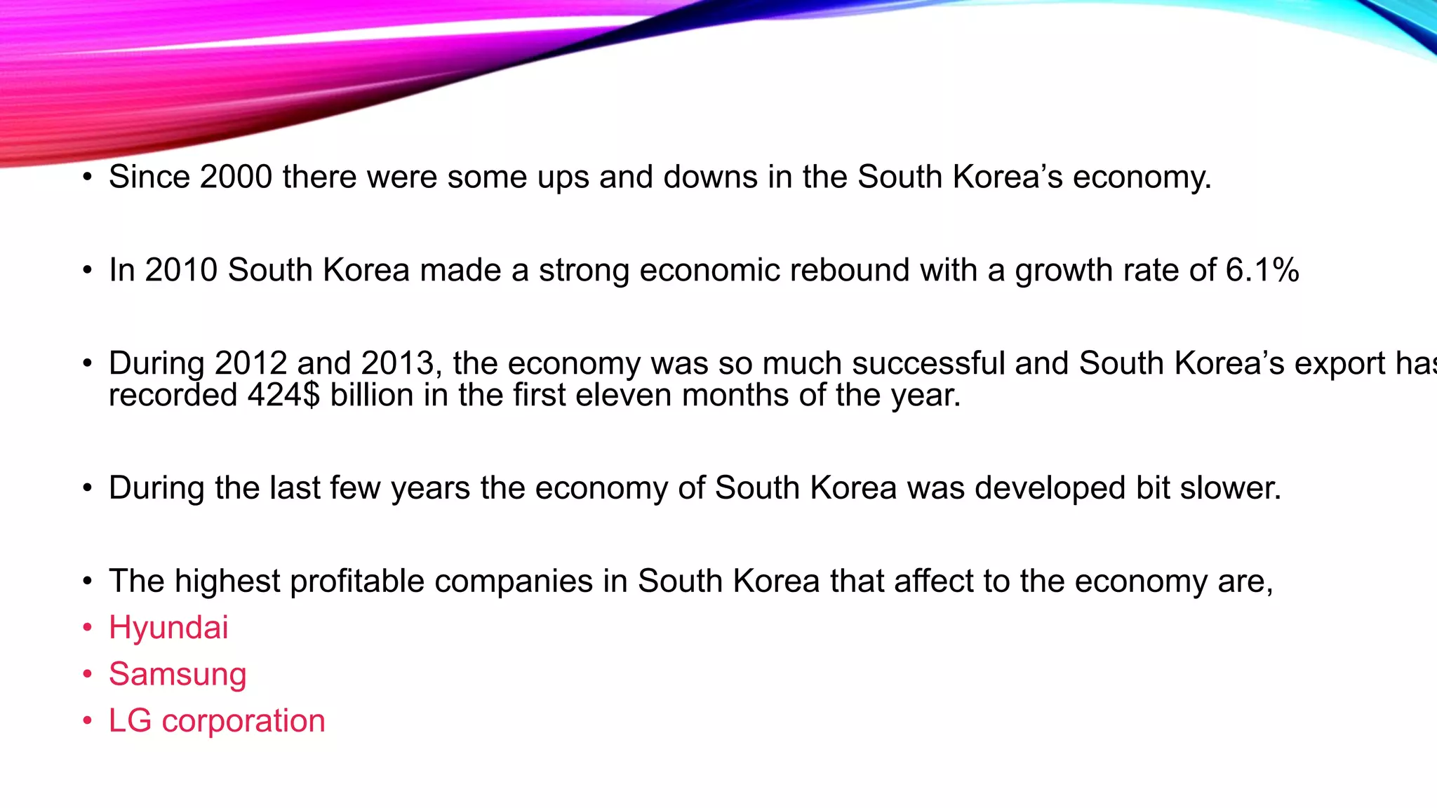 Economic development of south korea | PPTX
