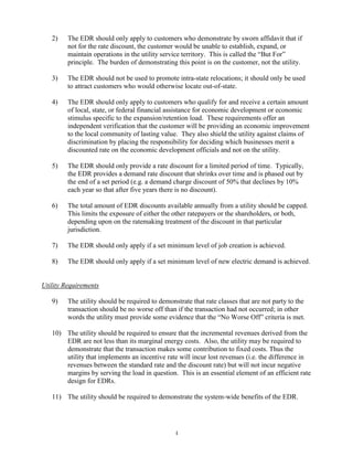 Economic Development Rates For Utilities | PDF