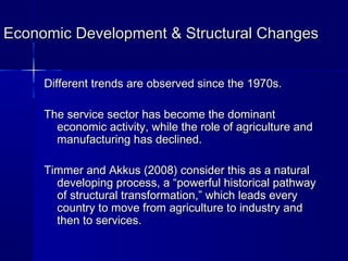 Economic development & structural changes | PPT
