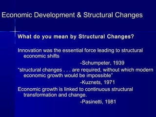 Economic development & structural changes | PPT