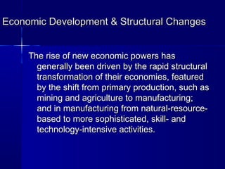 Economic development & structural changes | PPT