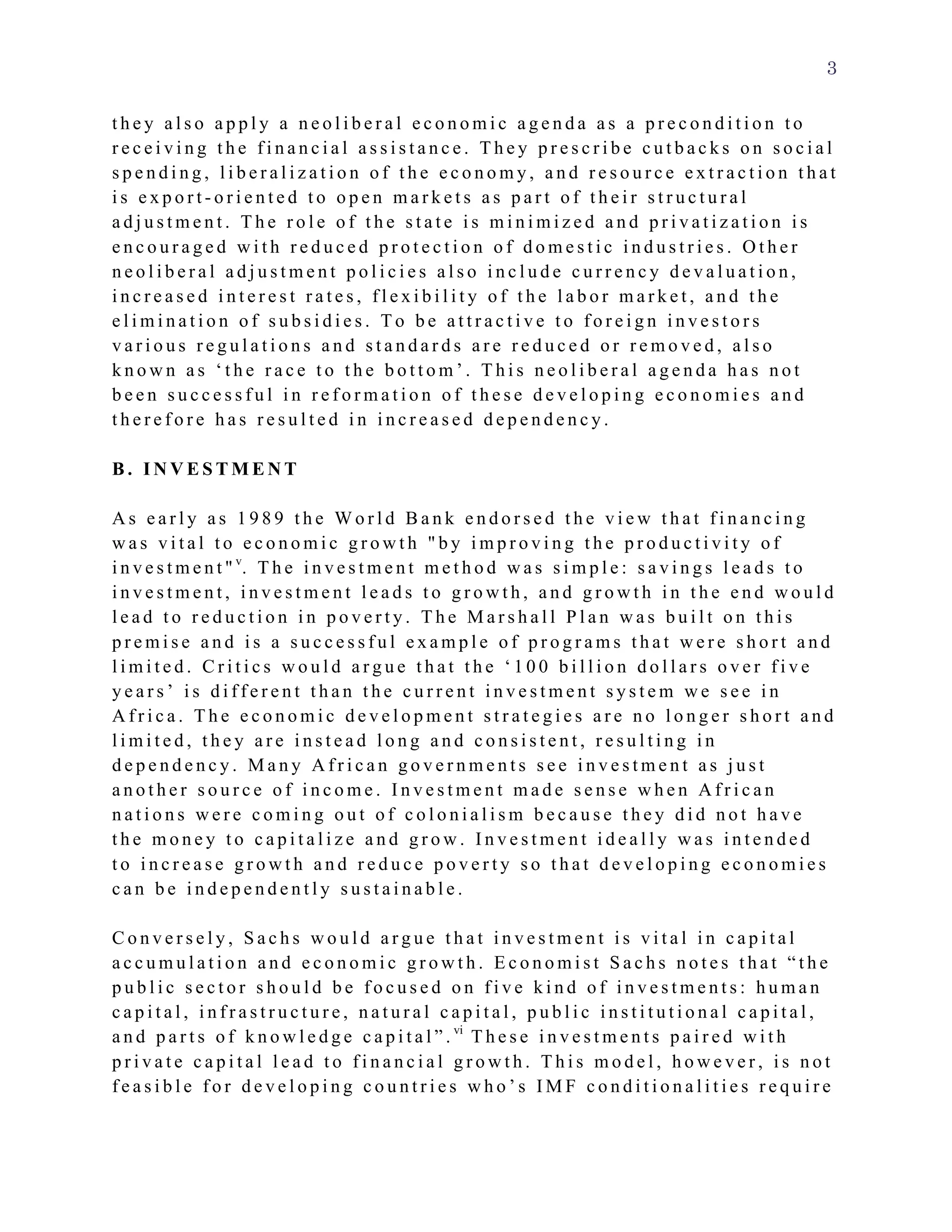 Economic development versus dependency | PDF | Financial Planning ...