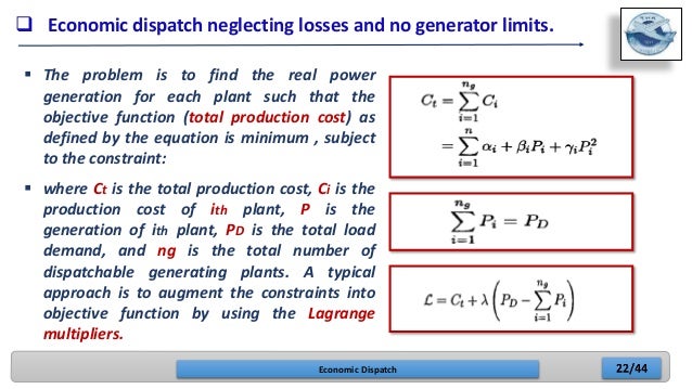 Economic dispatch