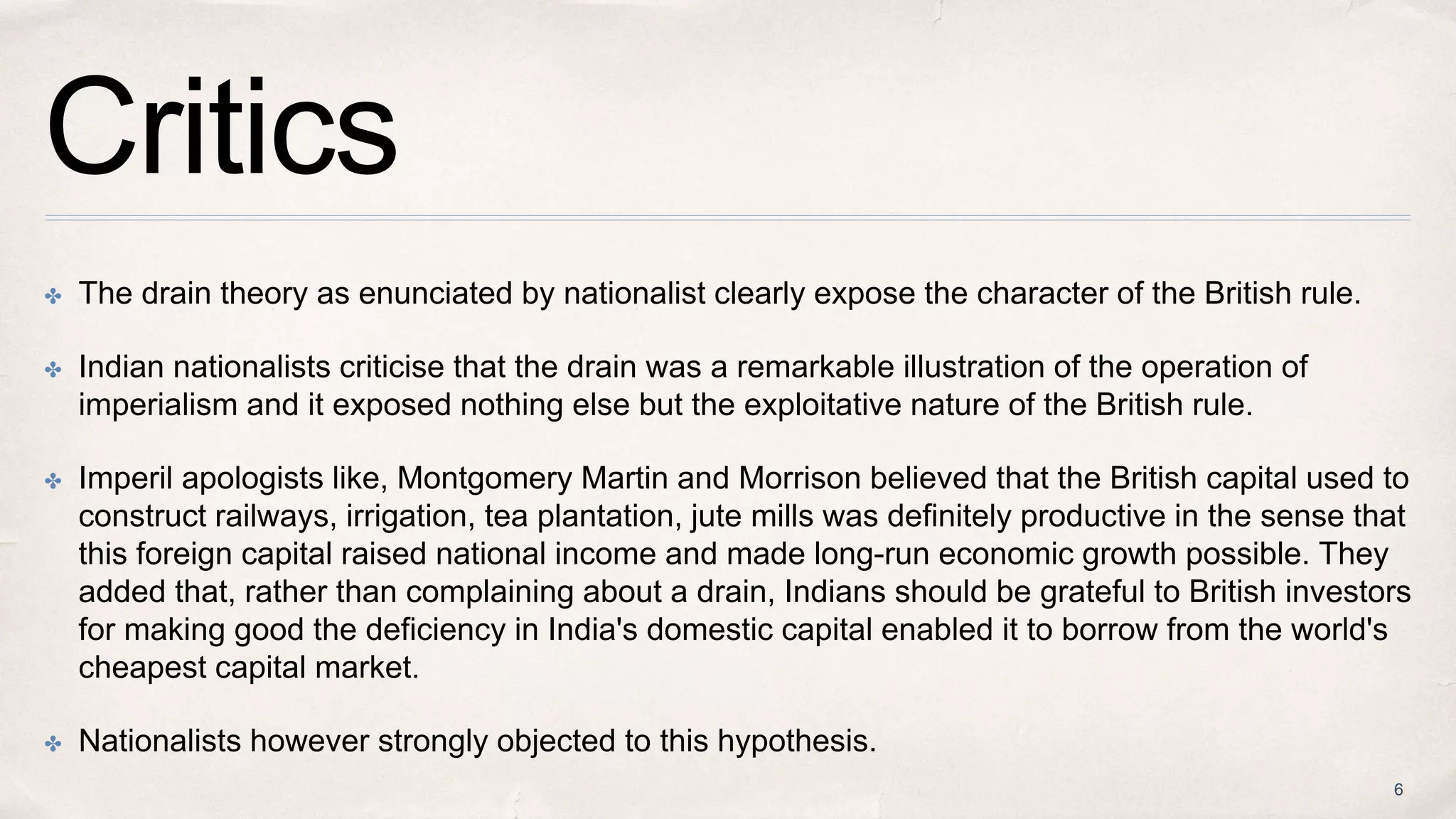 Economic drain in India | PPTX