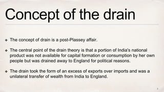 Economic drain in India | PPTX