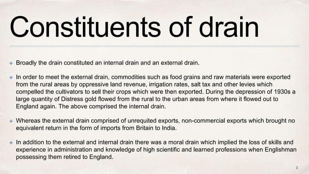 Economic drain in India | PPTX