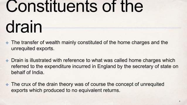 Economic drain in India | PPTX