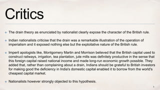 Economic drain in India | PPTX