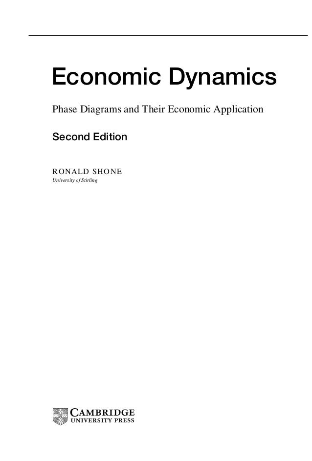 Economic Dynamics Phase Diagrams And Their Application