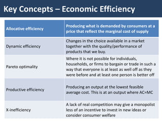 Economic Efficiency Examples